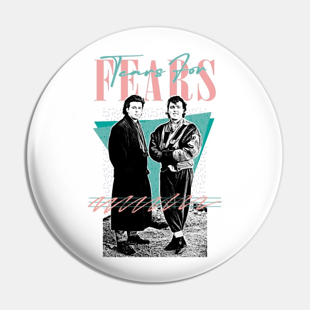 Vintage-Style 80s Tears For Fears Design - Tears For Fears - Pin ...