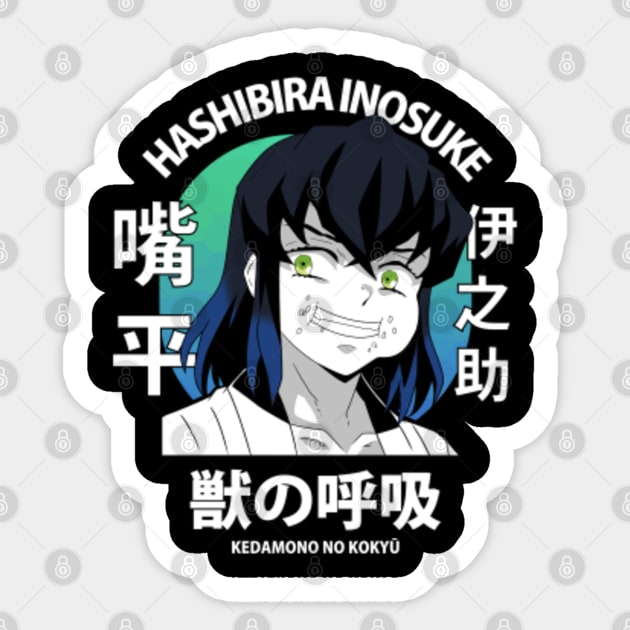 Inosuke Hashibira Kimetsu no Yaiba - Inosuke - Sticker | TeePublic