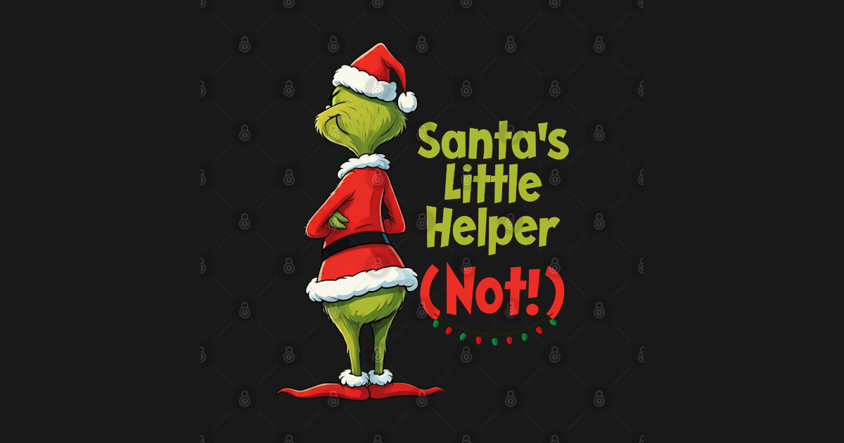 Grinch's Secret Santa Scheme - Grinch - T-Shirt | TeePublic