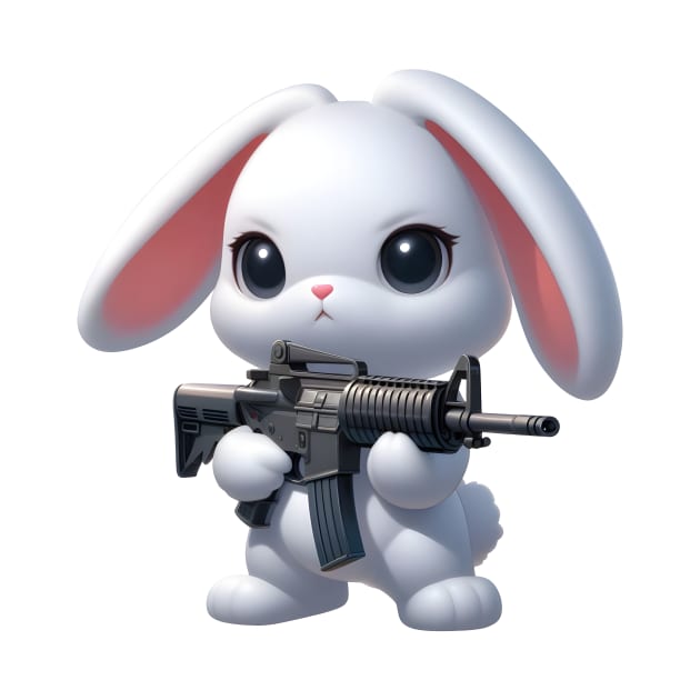 Tactical Bunny - Bunny - T-Shirt | TeePublic