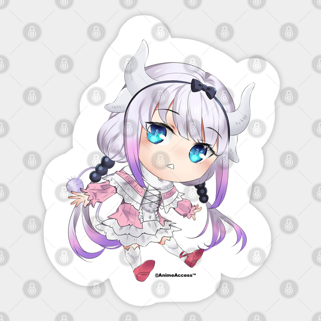 Miss Kobayashi Dragon Maid - Kanna Kamui - Kanna Kamui - Sticker ...