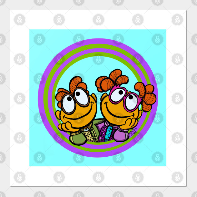 Scooter and Skeeter - Muppet Babies - Posters and Art Prints | TeePublic