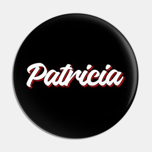 Patricia Name Cool 70s Retro Font Pins and Buttons for Sale | TeePublic
