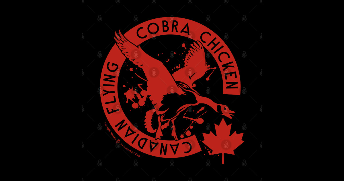 Canadian Flying Cobra Chicken - Canada Goose - Sticker | TeePublic