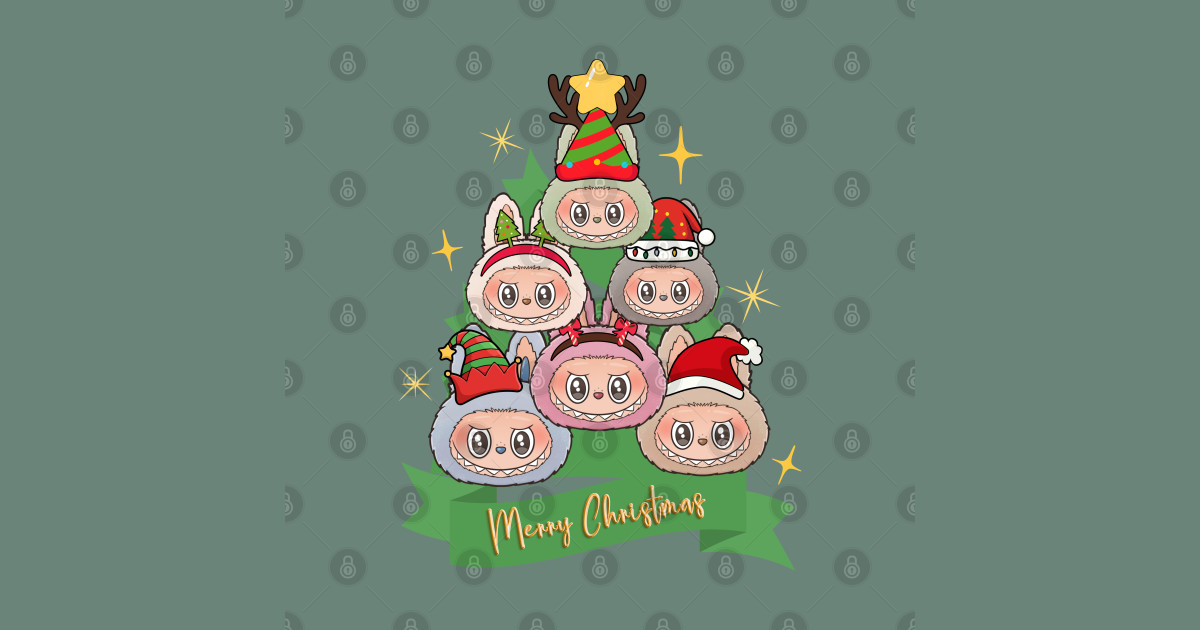 Labubu Christmas - Labubu - Kids T-Shirt | TeePublic