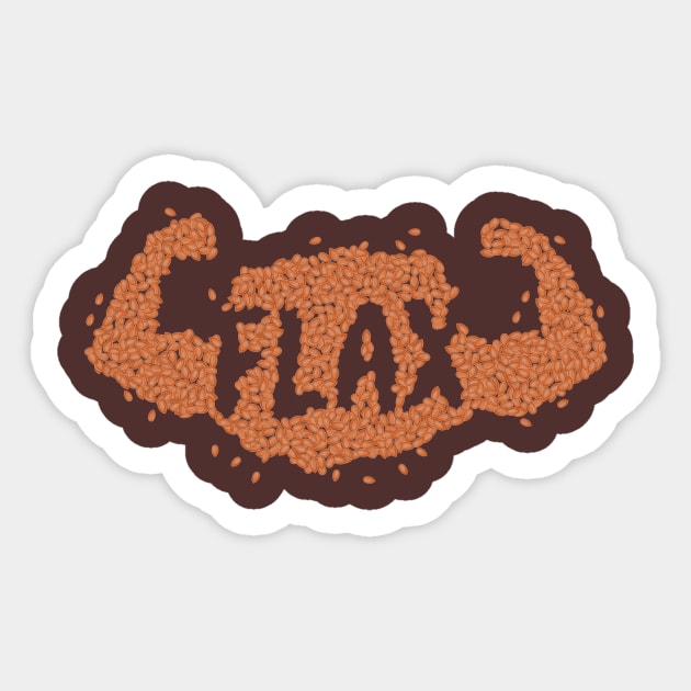 Flax Those Muscles - Gym - Sticker | TeePublic
