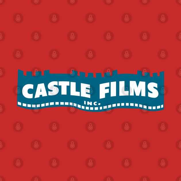 Castle Films logo blue - Castle Films - T-Shirt | TeePublic