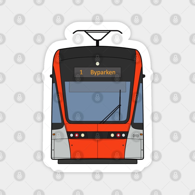 Bergen Tram - Bergen - Sticker | TeePublic