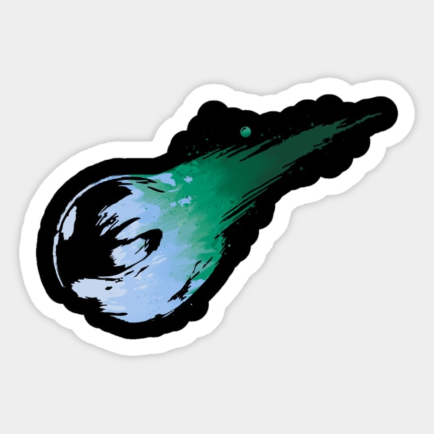 Meteor painting - Final Fantasy 7 - Sticker | TeePublic
