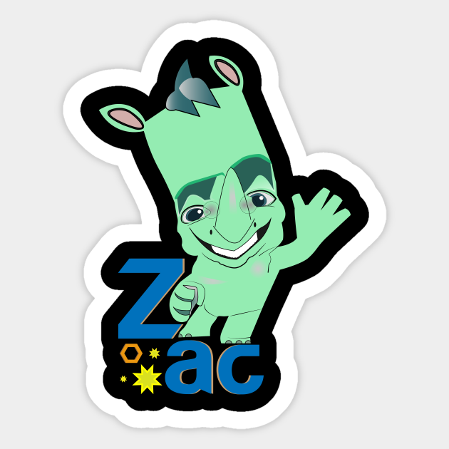 Zooba King Zac Character - Zooba King - Sticker | TeePublic