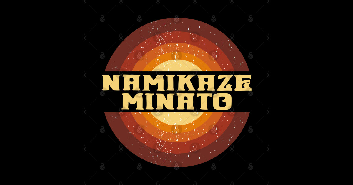 Vintage Proud Name Minato Anime Gifts Circle - Minato - Sticker | TeePublic
