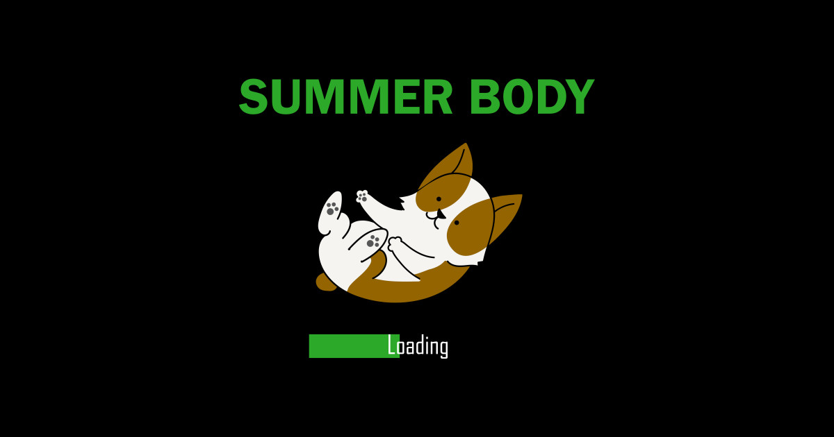 Summer Body Loading - Summer Body Loading - Sticker | TeePublic