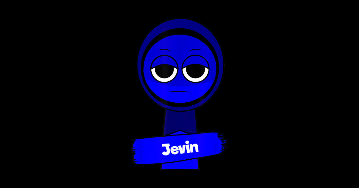 Sprunki Jevin Blue - Sprunki - Sticker | TeePublic