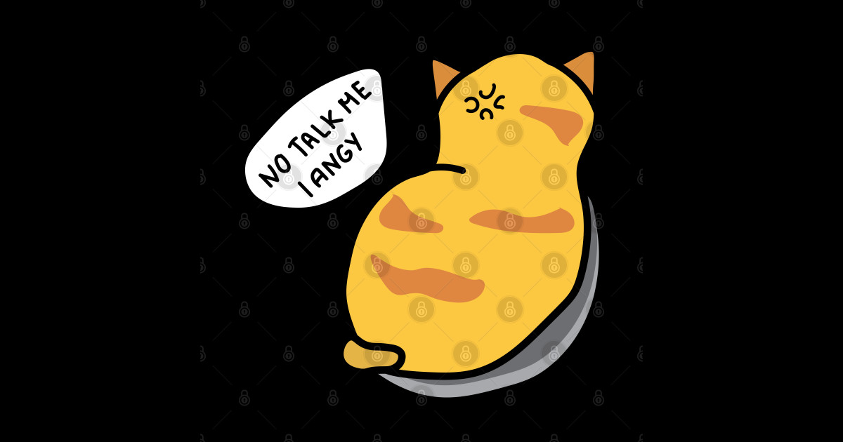 No talk me i angy - No Talk Me I Angy - Sticker | TeePublic