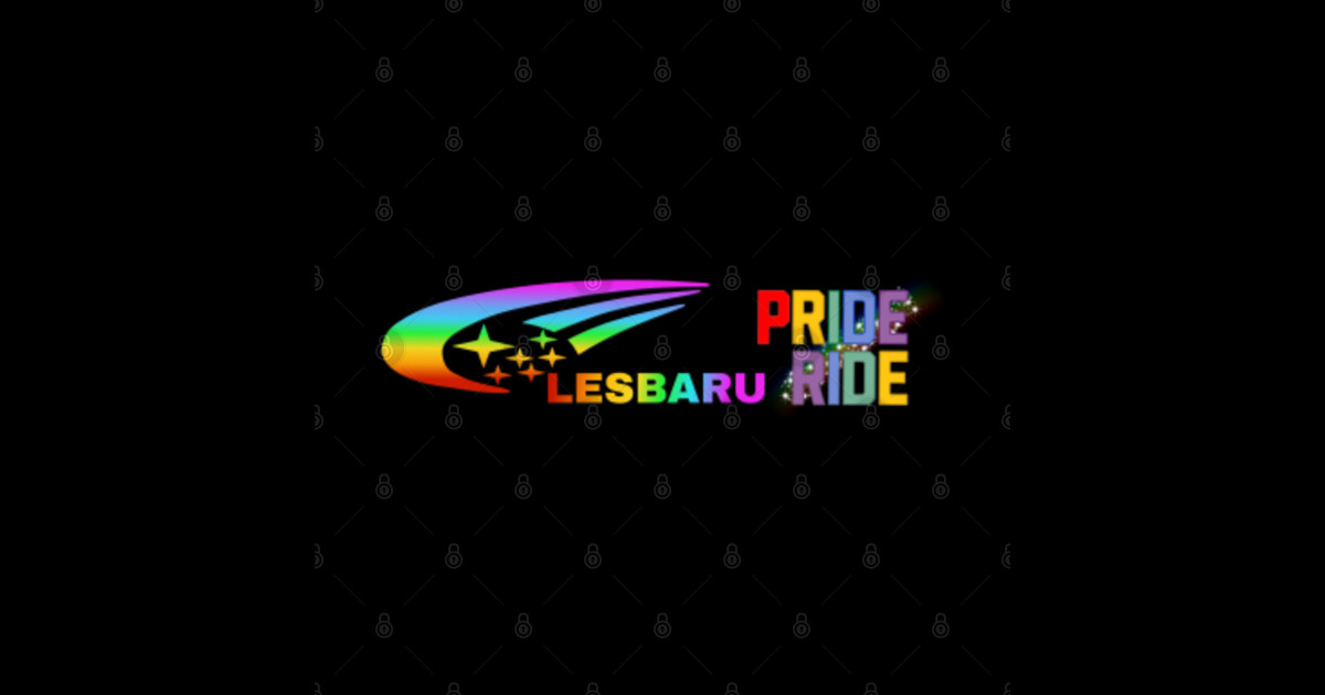 Lesbaru Pride Ride - Subaru - Sticker | TeePublic