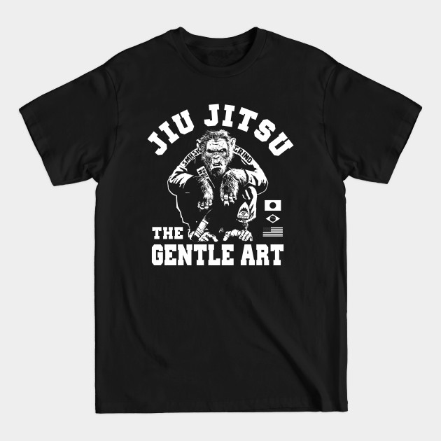 Gentle Art Chimp - Jiu Jitsu - T-Shirt sold by Elizabeth Lewis | SKU ...