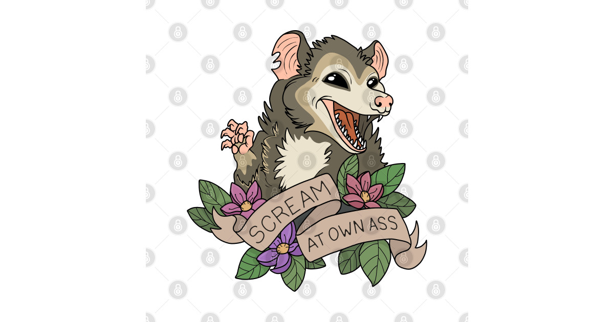 Possum - Scream at own ass - Possum - T-Shirt | TeePublic
