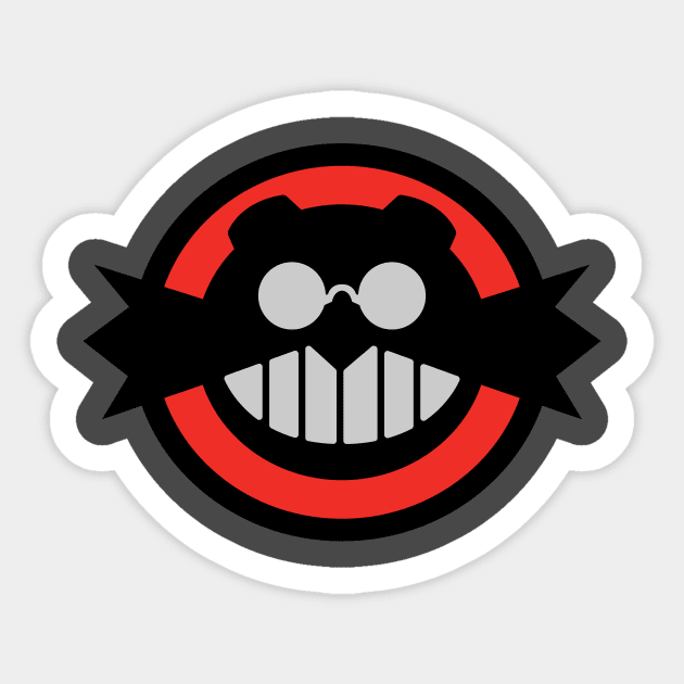 Robotnik Logo - Sonic The Hegdehog - Sticker | TeePublic