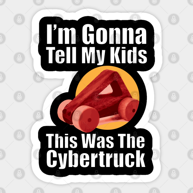 tesla cybertruck - Cybertruck - Sticker | TeePublic