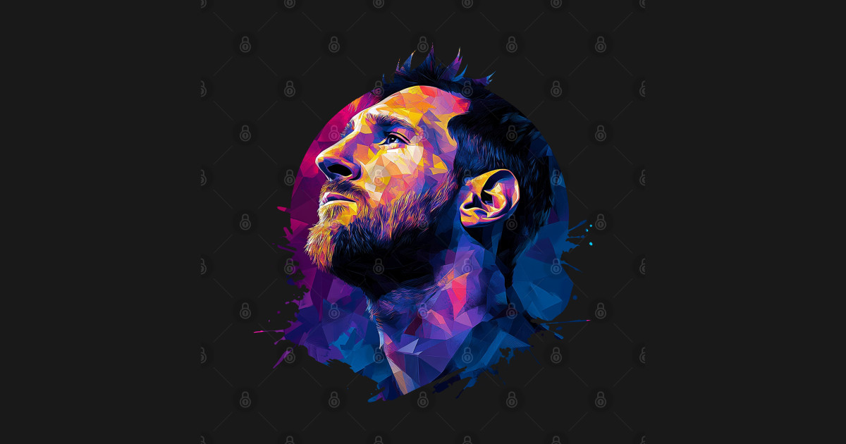 Lionel messi - low poly - Lionel Messi - T-Shirt | TeePublic