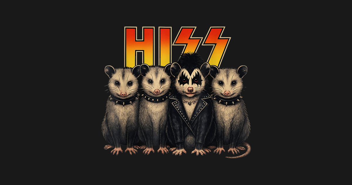 Hiss Possum Rock Band Costume Halloween Party Wear - Hiss Possum Rock ...