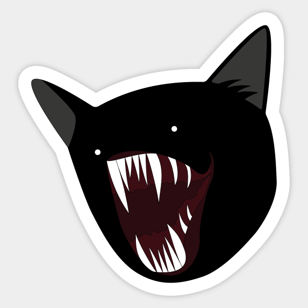 Demon Cat Meme - Demon - Sticker | TeePublic