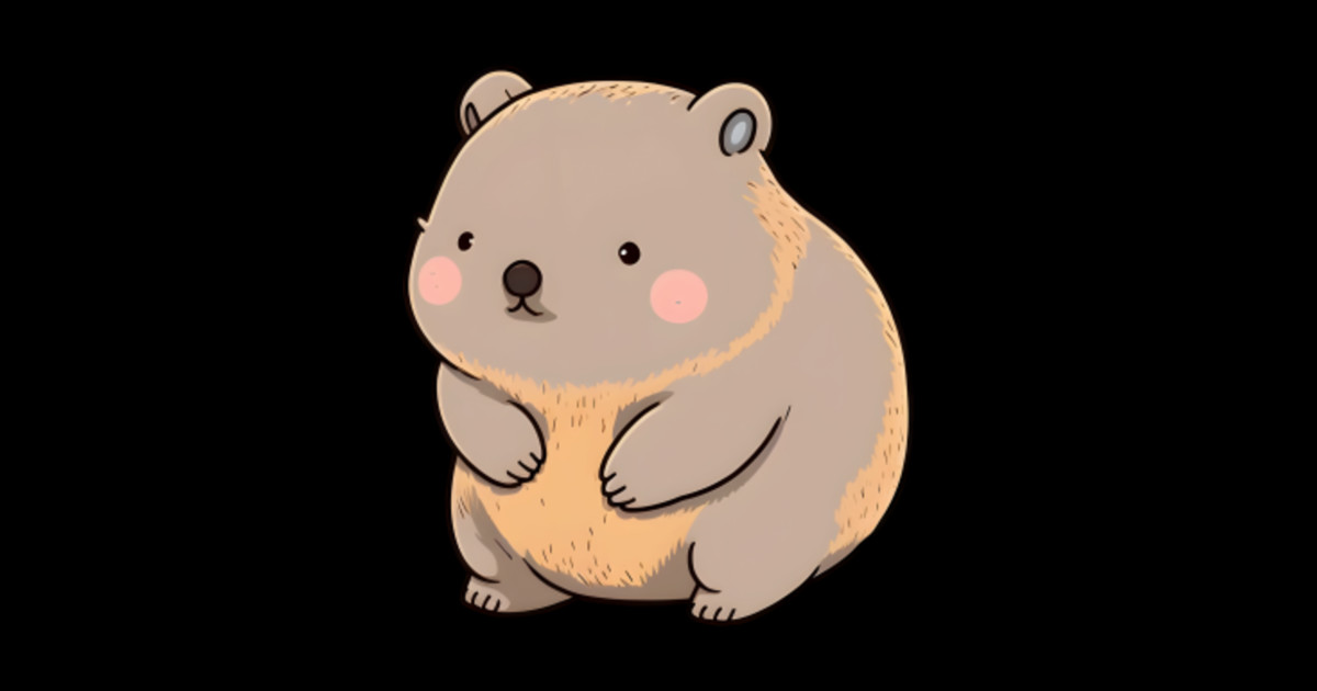 Wombat are like big furry balls - Wombat - Sticker | TeePublic