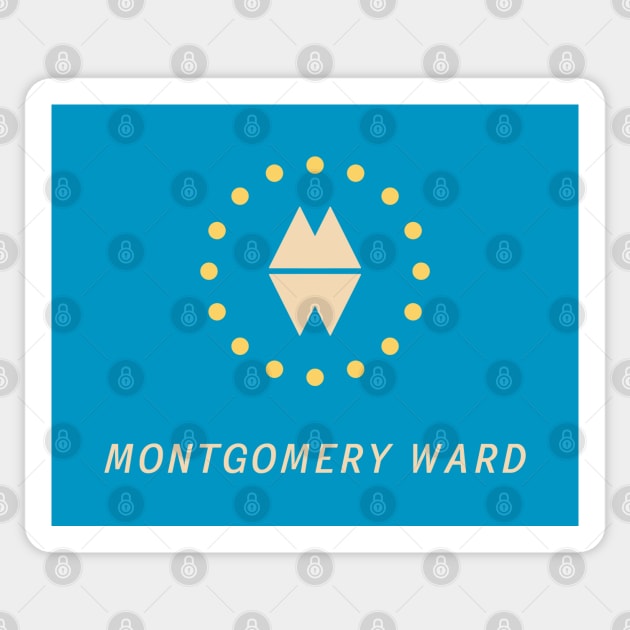 1960s Style Montgomery Ward Charge Plate - Montgomery Ward - Sticker ...