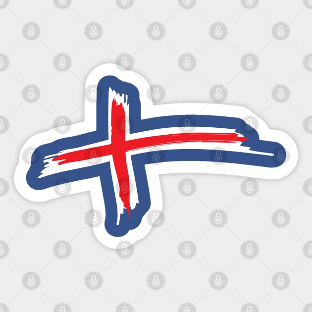 Flag of Iceland - Iceland - Sticker | TeePublic