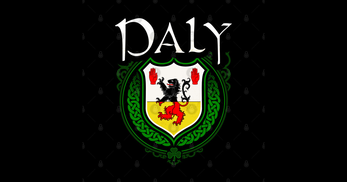 Daly Family Irish Coat of Arms - Daly - Pin | TeePublic