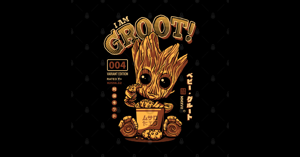 Cute Baby Groot! - I Am Groot - Sticker | TeePublic