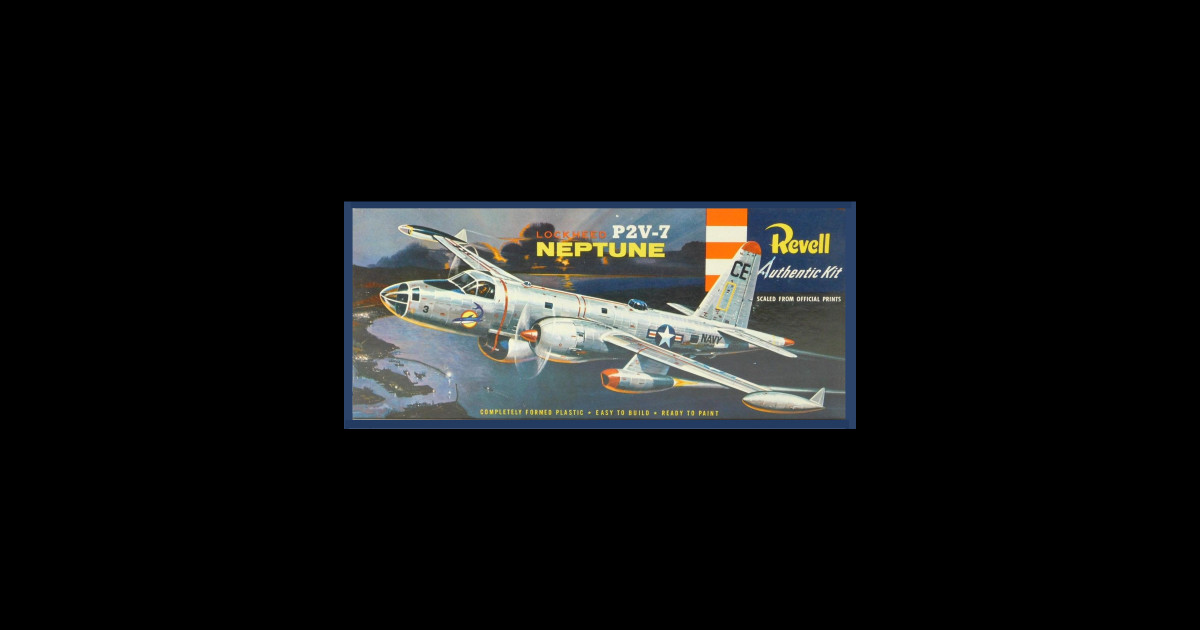 Vintage Model Kit Box Art - P2V-7 Neptune - Model Kit - Magnet | TeePublic