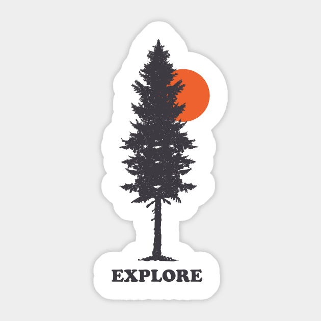 forest explorer - Nature - Sticker | TeePublic