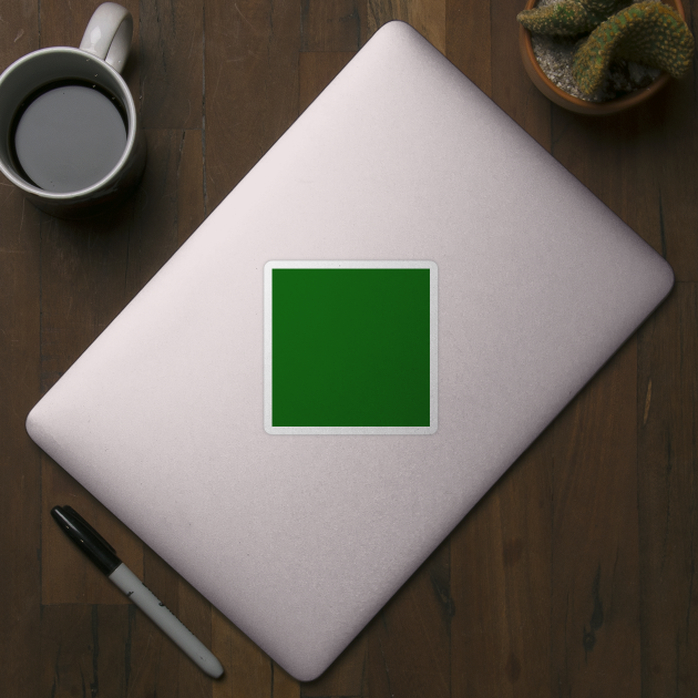Forest Green Solid Color - Forest Green - Sticker | TeePublic