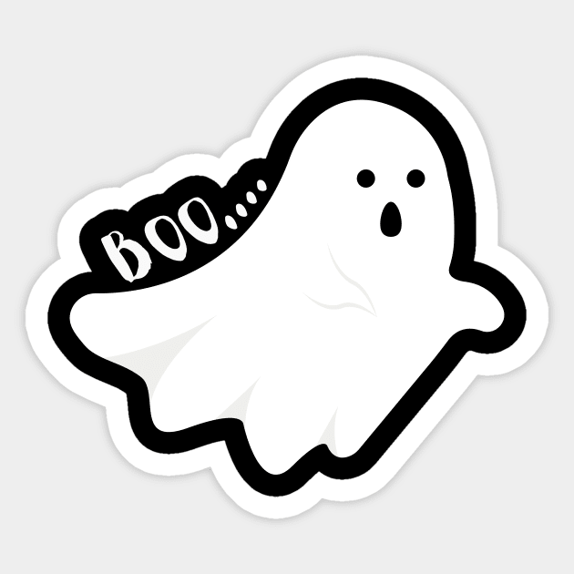 GHOST BOO.... - Ghost - Sticker | TeePublic