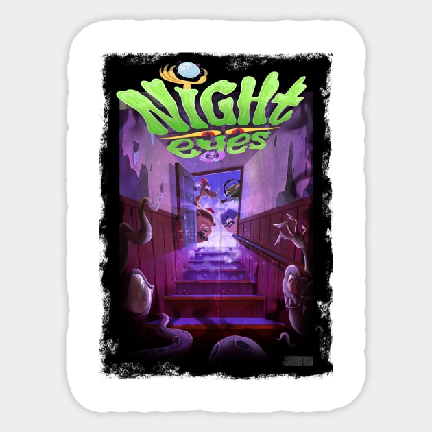'Night Eyes' poster - Night Eyes - Sticker | TeePublic