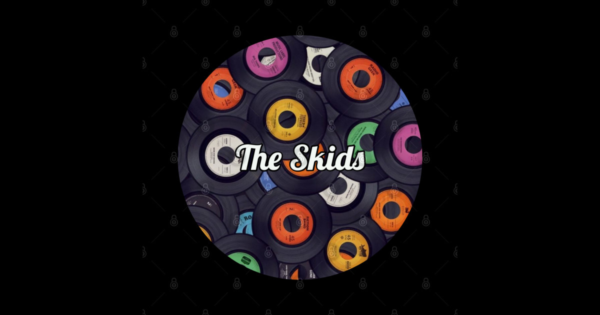 The Skids / Vinyl Records Style - The Skids - Sticker | TeePublic