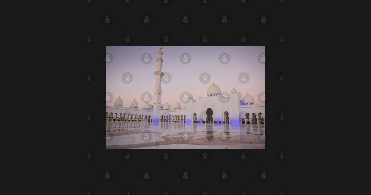 Sheikh Zayed Grand Mosque at night - Sheikh Zayed Grand Mosque - T ...