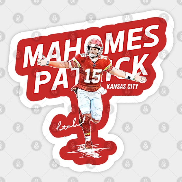 Kansas City Patrick Mahomes #15 football Cartoon - Patrick Mahomes ...