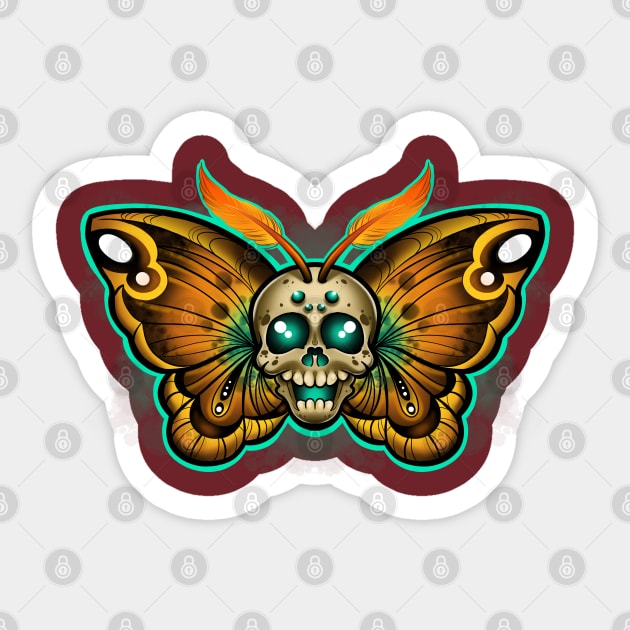 Death's Head - Skull - Sticker | TeePublic