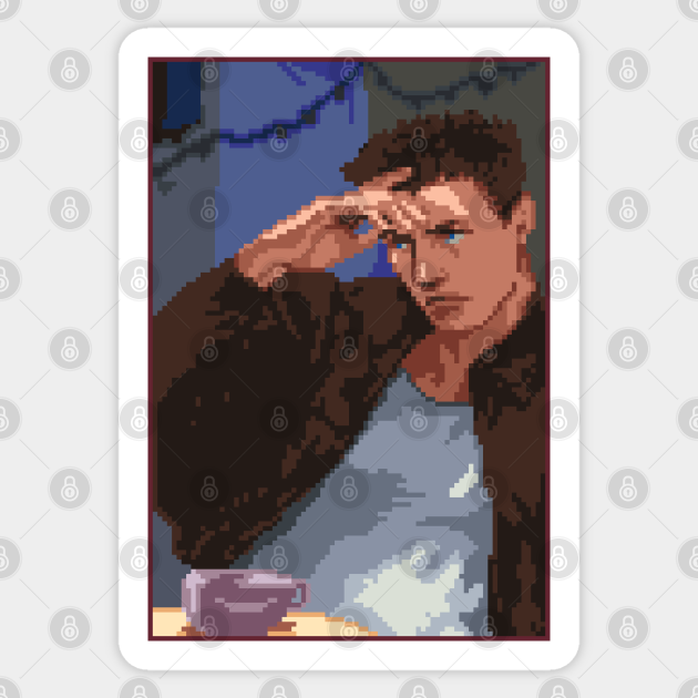 Chris Redfield Resident Evil Pixel Art - Resident Evil - Sticker ...