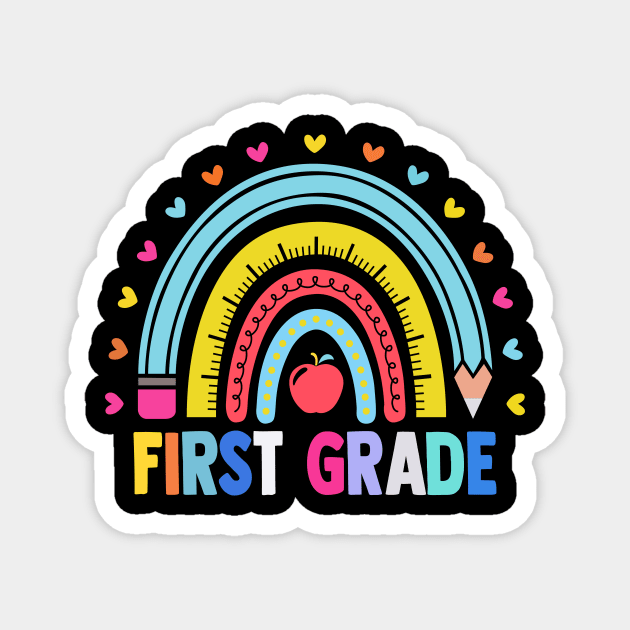 First Grade Rainbow Back to School Teacher Students - Back To School ...
