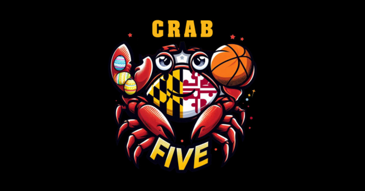 Crab Flag Easter Celebration - Crab Five Crab Flag - Sticker | TeePublic