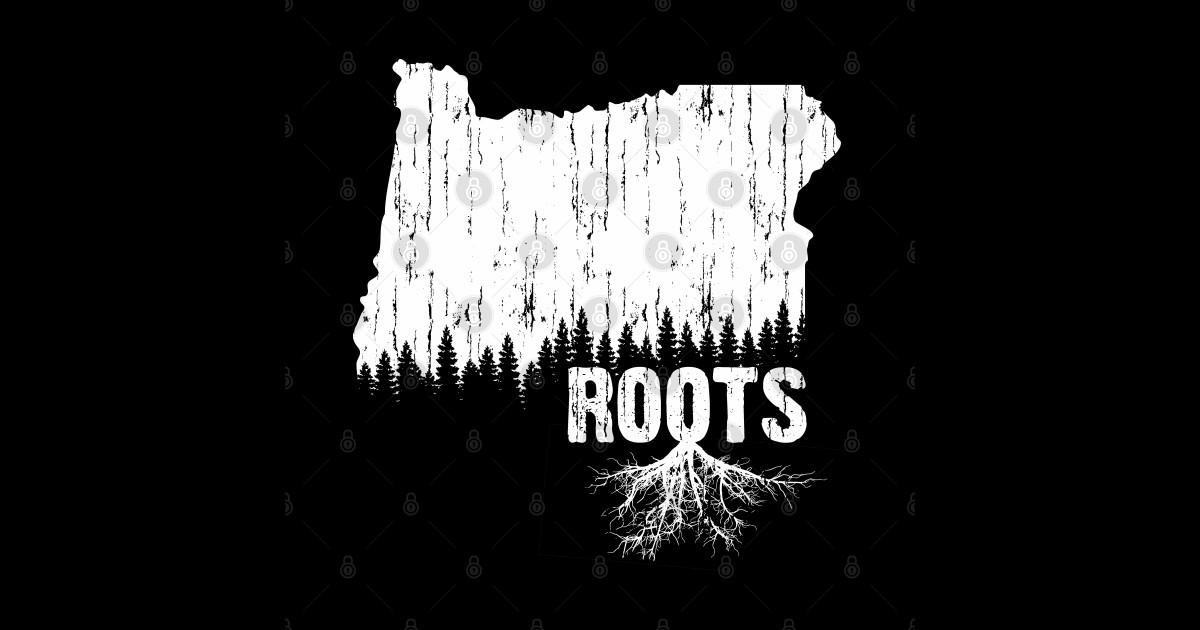 Roots - Oregon (Rustic) - Oregon - Sticker | TeePublic