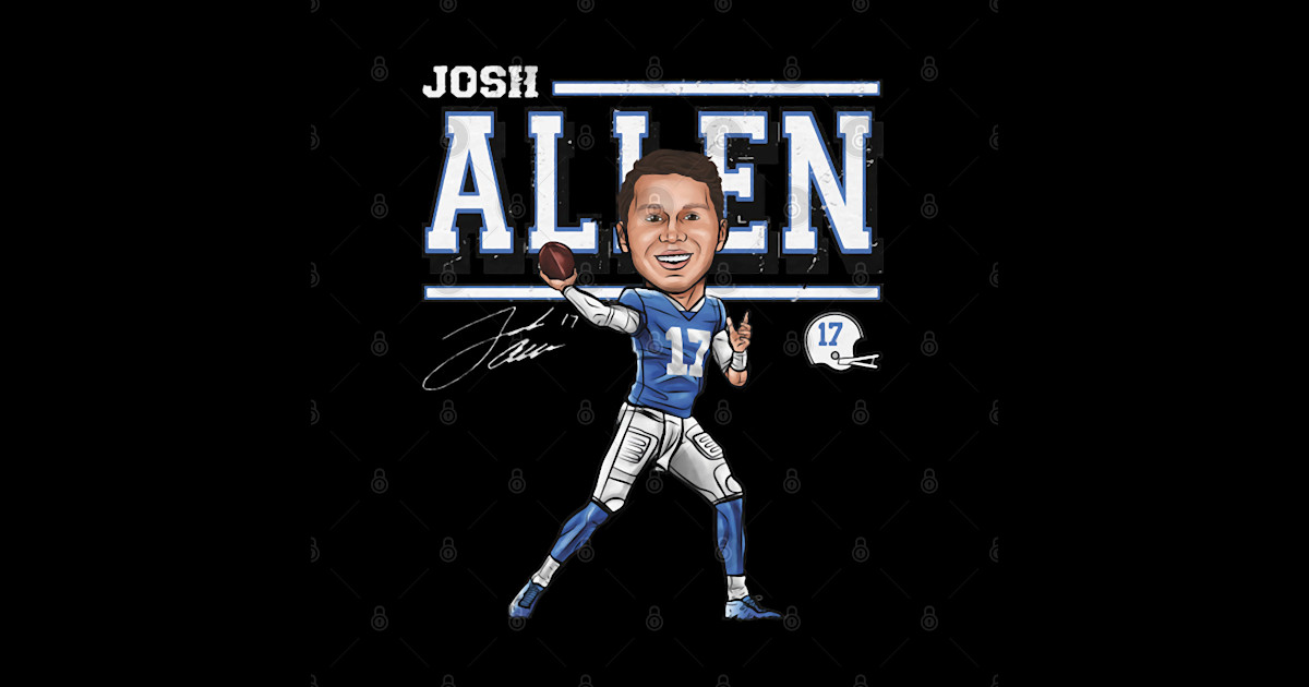 Josh Allen Buffalo Cartoon - Josh Allen - Sticker | TeePublic