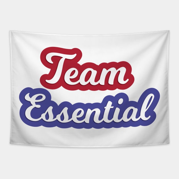 Team Essential Cursive - Team Essential - Tapestry | TeePublic