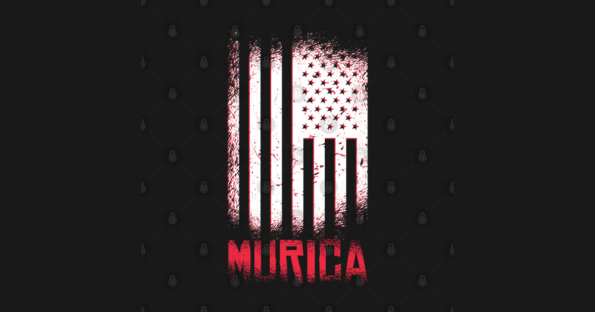 Murica American Flag - Murica - T-Shirt | TeePublic