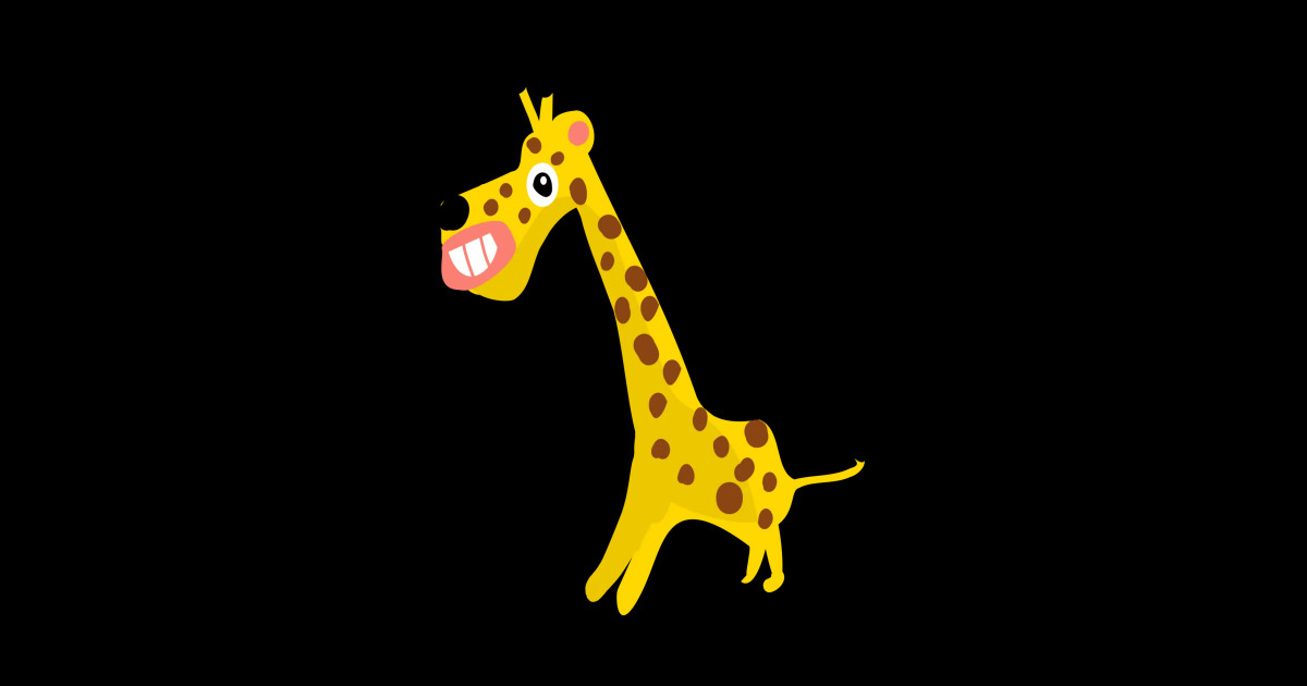 Hilarious Giraffe Fiasco - Cartoon Giraffe - Sticker | TeePublic