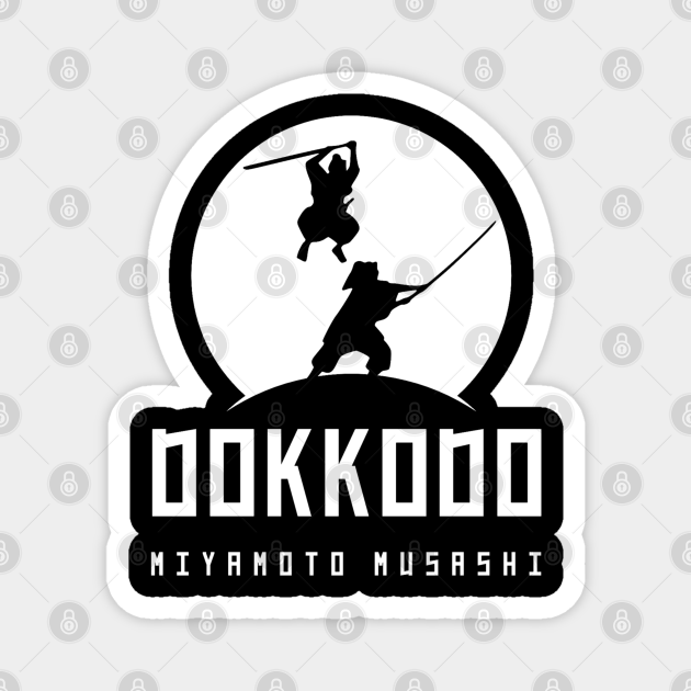 DOKKODO - MIYAMOTO MUSASHI V.1 - Miyamoto Musashi - Magnet | TeePublic