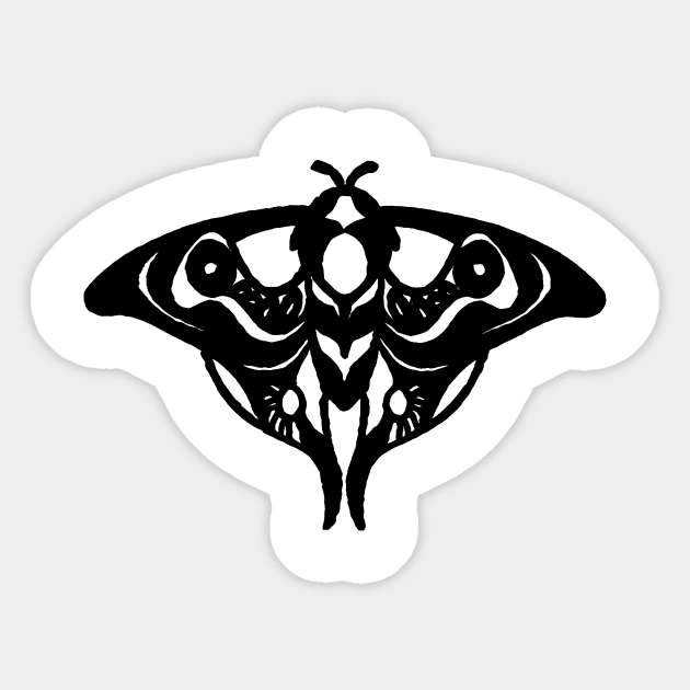 New Ellie's Moth Real Tattoo (Black) - The Last Of Us - Sticker | TeePublic